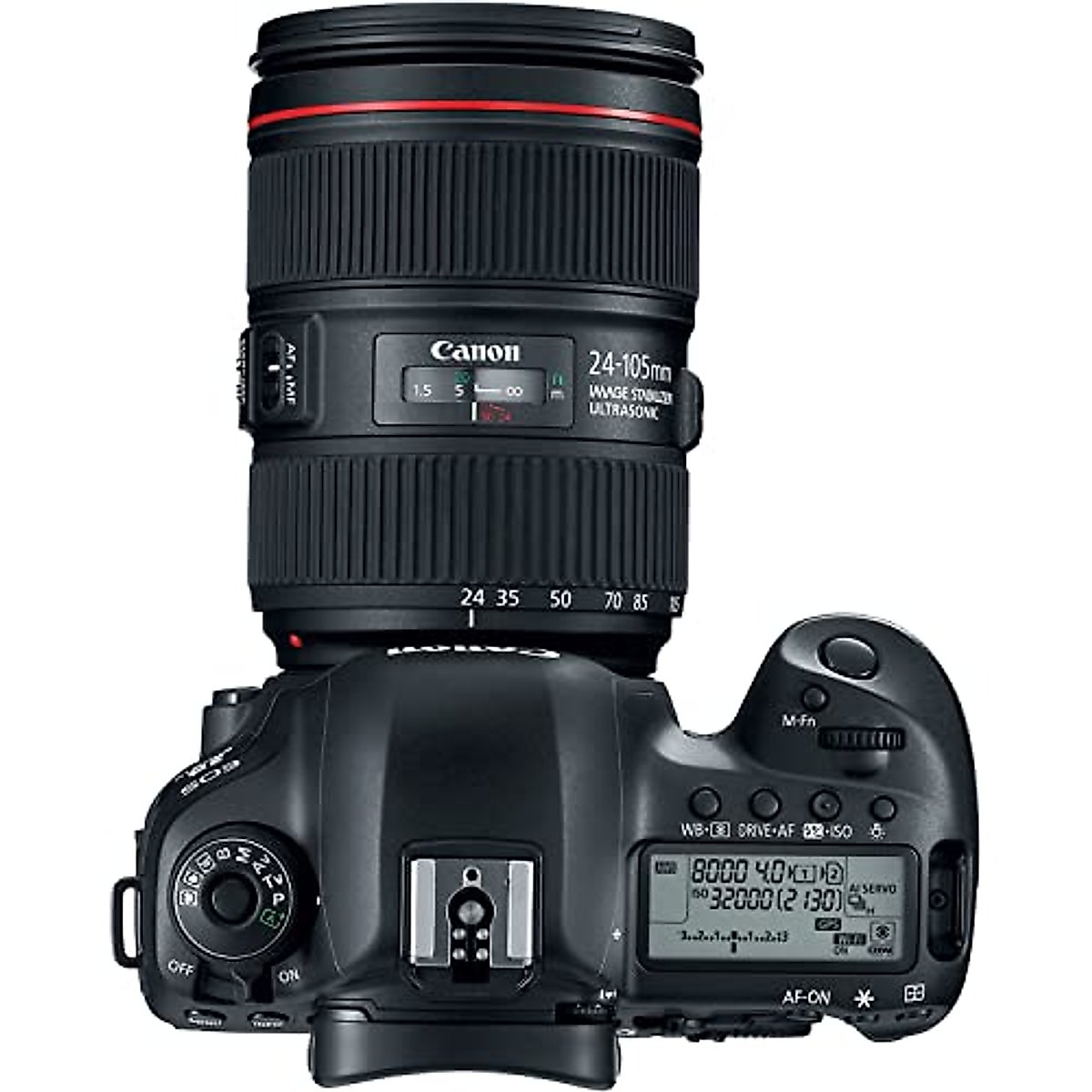 Camera Bundle for Canon EOS 5D Mark IV DSLR Camera w/ 24-105mm USM Lens + Digital TTL Flash, Backpack, 128GB High Speed Memory Card, Extra Battery + Professional Bundle (Renewed)