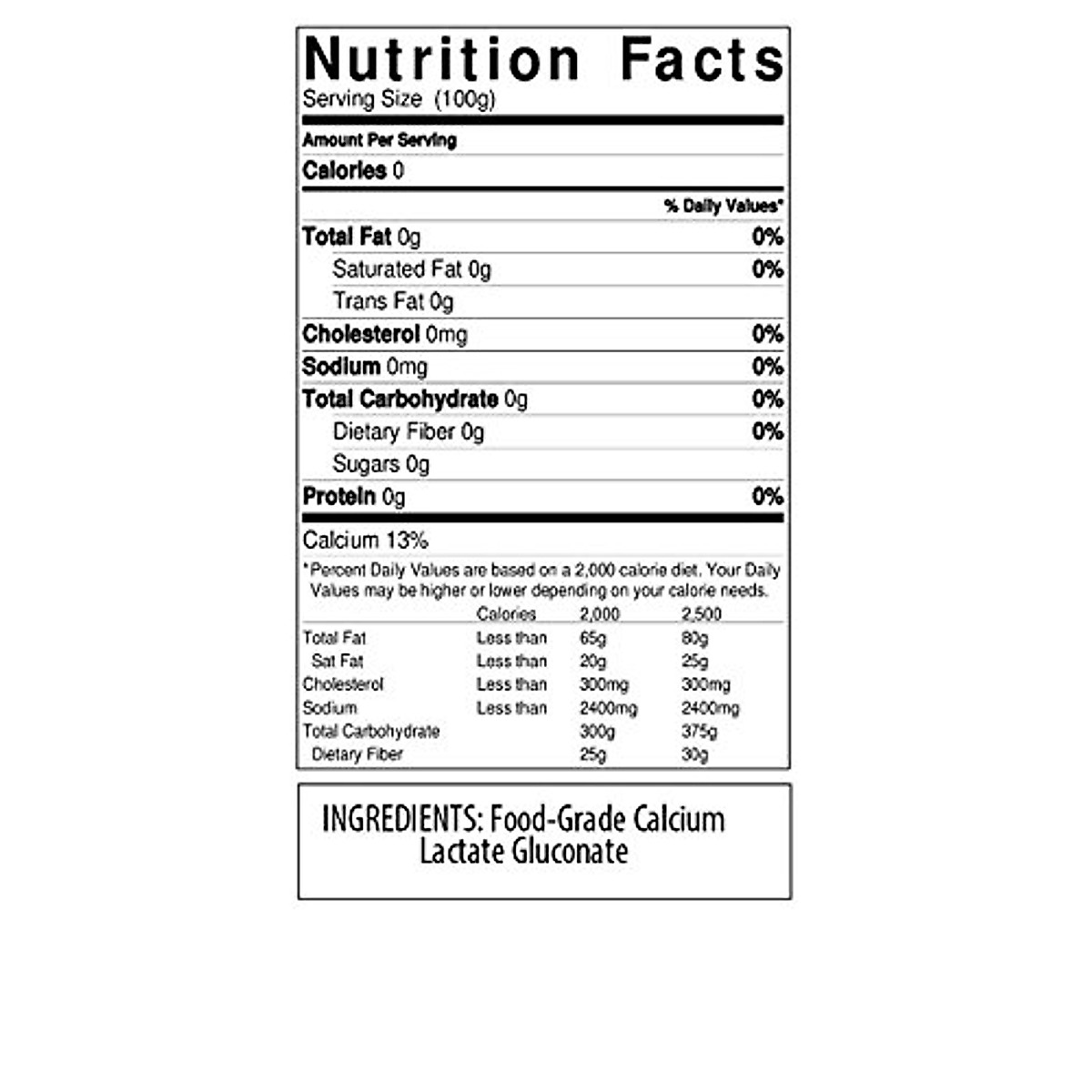 Calcium Lactate Gluconate for Molecular Gastronomy | Kosher Certified & Food Grade ( 14 Oz)