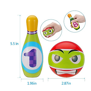 UNIQUE KIDS Bowling Set for Toddlers - Sports Toy Active Game for Birthday Party - Fun Eductional Games, Outside Games or Indoor Toy for Kids Gifts for 3 4 5 6 Year Olds Children Boys & Girls