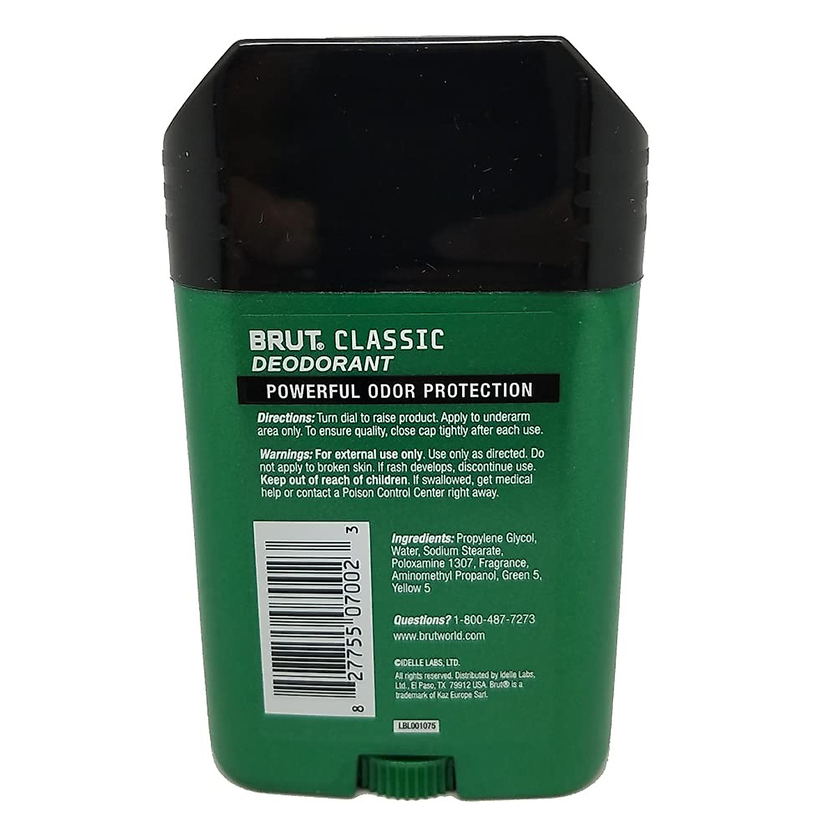 Brut Deodorant Original Fragrance 2.25 Oz /63 G (Pack of 6)