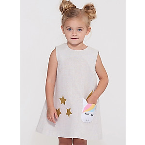 New Look Children's Novelty Dress Sewing Pattern Packet, Design Code S9365, Sizes 3-4-5-6-7-8, Multicolor