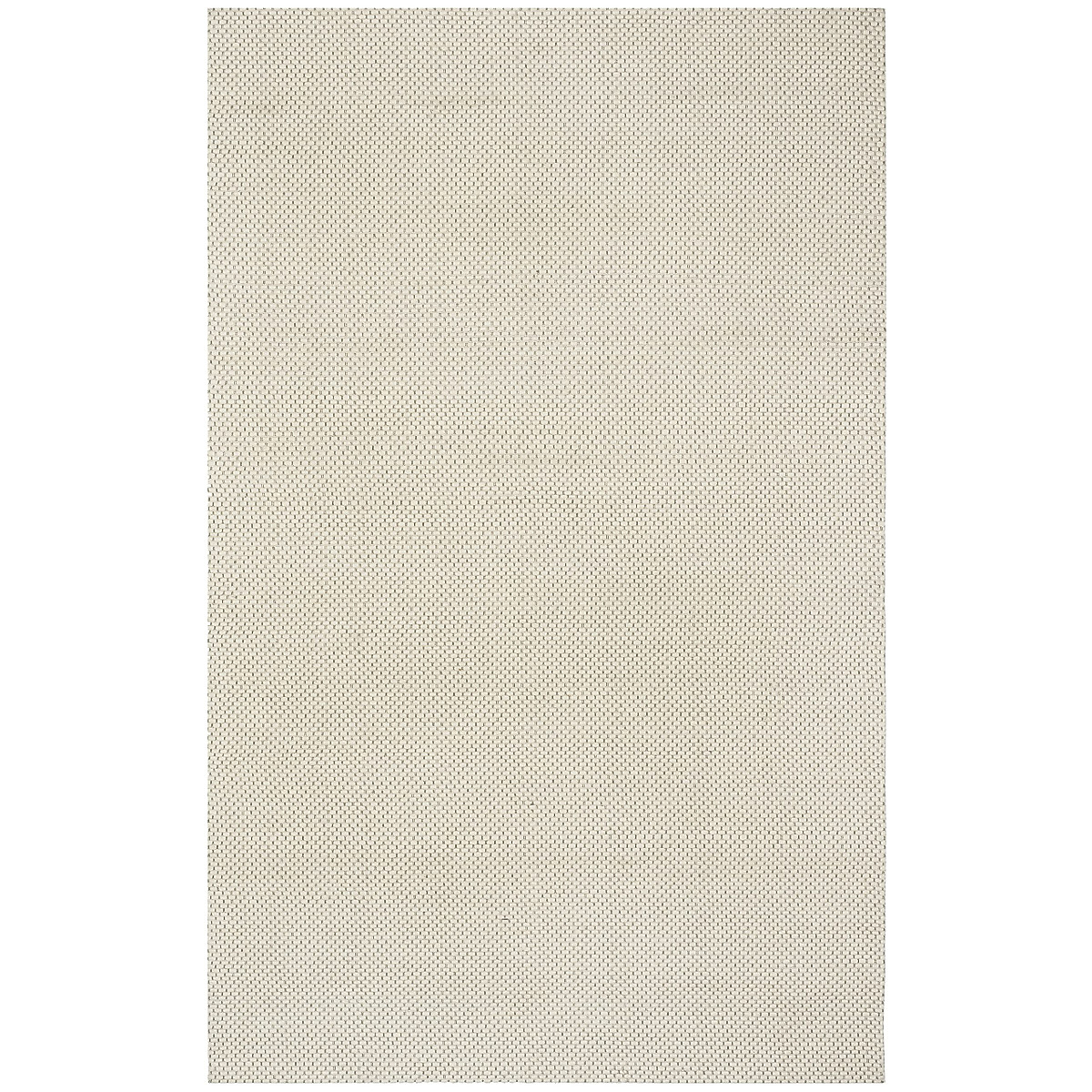 SAFAVIEH Natura Collection Area Rug - 9' x 12', Ivory, Handmade Solid Wool, Ideal for High Traffic Areas in Living Room, Bedroom (NAT801A)