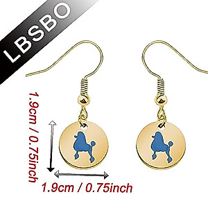 LBSBO Sigma Gamma Rho Inspired Jewelry Pretty Poodle Earrings 1922 Sorority Paraphernalia Gift (Poodle Earrings)