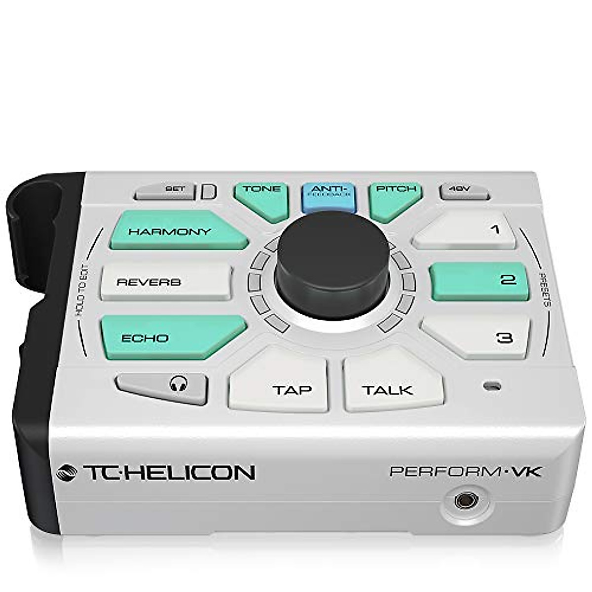 TC-Helicon Perform-VK Ultimate Mic Stand-Mount Vocal Processor for Studio-Quality Sound with Expandable Effects and Keyboard I/O