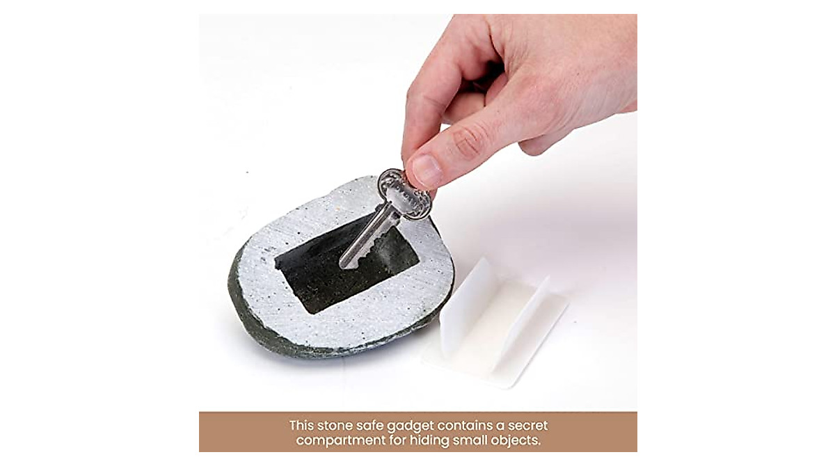 Hide-A-Key Stone Safe: Decorative Key Hider