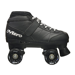 Epic Skates Super Nitro Indoor/Outdoor Quad Speed Roller Skates, Adult 6