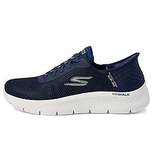 Skechers Women's Hands Free Slip-Ins Go Walk Flex-Grand Entrance Sneaker, Navy/White, 8.5