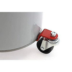2) Heavy Duty 5 Gallon Drum Bucket Dolly Dollies Steel Frame Easy Push Roll Swivel Casters