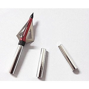 GPP 20PK 5/16 Arrow Shaft AL Glue-On Outserts Socket for Wooden & Bamboo Shaft Point Adapter for Screwed Broadhead