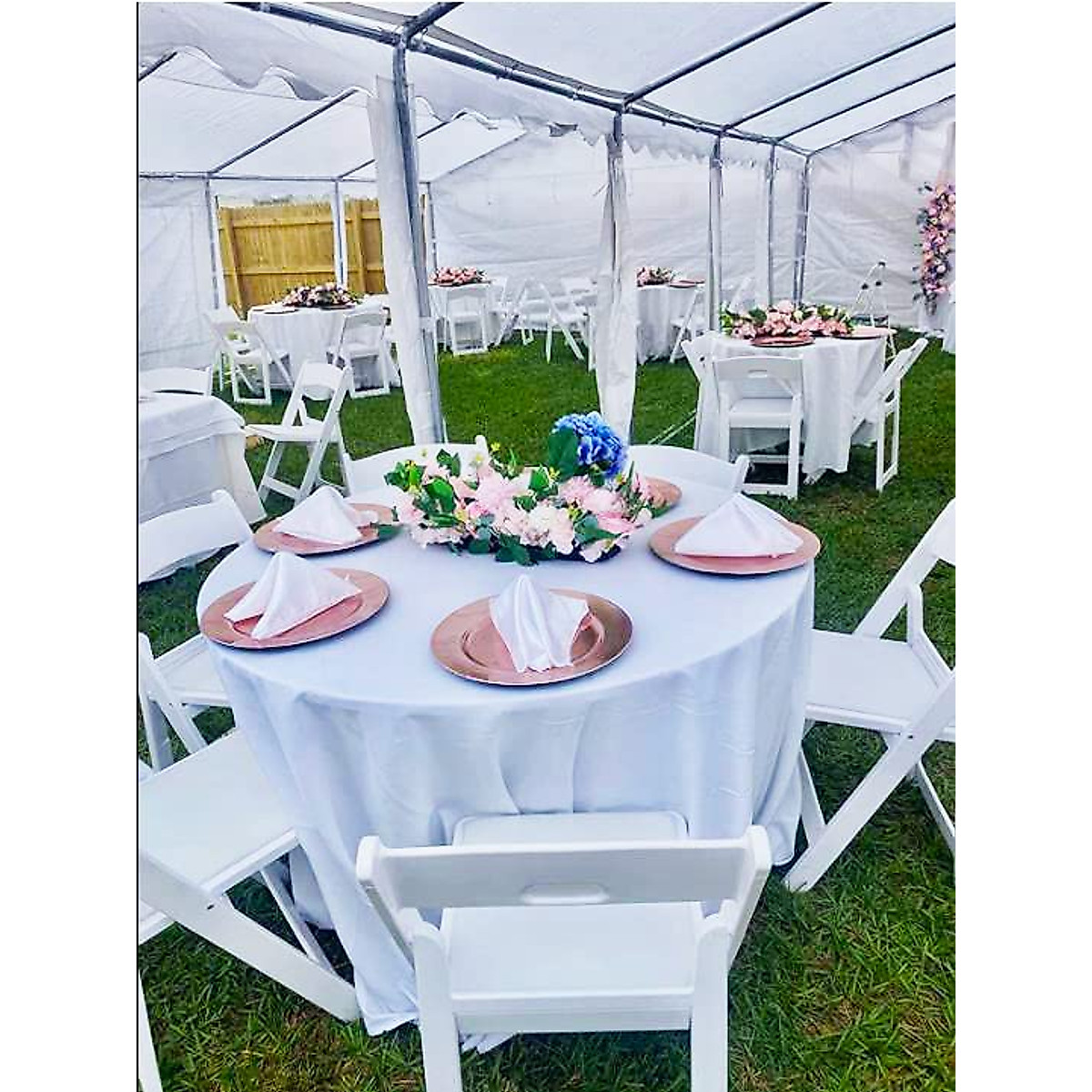 PEAKTOP OUTDOOR 16'X32' Party Tent Heavy Duty Wedding Party Tent Outdoor Patio Tent Outdoor Gazebo Event Shelter Canopy with Carry Bags