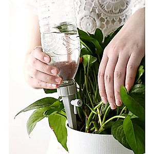 eusbon 18PCS Plant Self-Water Spikes Watering Devices, Adjustable Watering System with Control Valve Switch for Indoor Outdoor Plants Vegetables