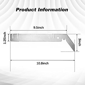 4 Pcs 9'' Double Crossbar Hanger Crossbar Valance Hanger for Backdrop Pipe Drape Stand Wedding