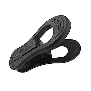 Kadiss Hanger Clips 30 Pack, Multi-Purpose Hanger Clips for Hangers, Black Finger Clips for Plastic Clothes Hangers, Pants Hangers Clips