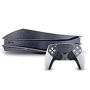 Brushed Gun Metal Gray - Air Release Vinyl Decal Mod Skin Kit by System Skins - Compatible with PlayStation 5 Console (PS5)