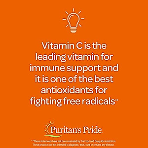 Puritans Pride Vitamin C 1000mg with Rose Hips for Immune Supports by Puritan's Pride to Support a Healthy Immune System 250 Caplets