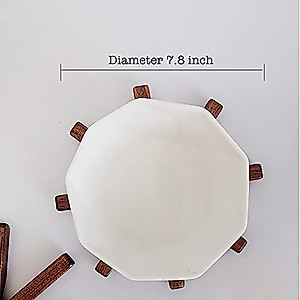 Ztonzie Wooden Trivets for Hot Dishes Tree Shape Trivet Set Coaster for Teapot Hot Pots and Pans 3 Pcs Foldable Tree Shape Heat Resistant Hot Pads for Kitchen Counter Dad