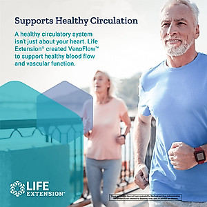 Life Extension VenoFlow - French Maritime Pine Bark and Soy Natto Extract Supplement for Healthy Blood Flow Circulation and Vascular Health – Gluten-Free, Non-GMO, Vegetarian – 30 Capsules