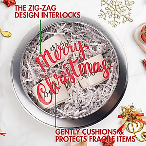 MagicWater Supply - 2 oz - Diamond White - Crinkle Cut Paper Shred Filler great for Gift Wrapping, Basket Filling, Birthdays, Weddings, Anniversaries, Valentines Day, and other occasions