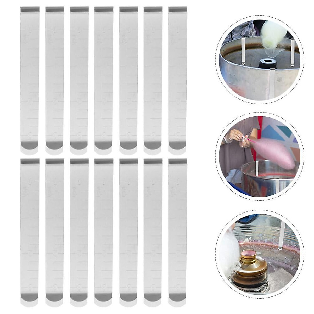 BESTonZON 20pcs Clips Candy-floss Machine Stabilizer Candy-floss Clamp Stainless Marshmallow Clip Marshmallow Parts Candy-floss Making Accessories Mesh Stainless Steel Securing Clip