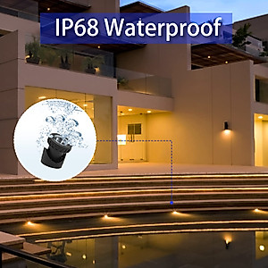 RGB Underwater Pond Lights with Timer, RGB Fountain Lights Underwater Light IP68 Waterproof, Dimmable Outdoor Landscape Lights Fish Tank Pond Fountain Garden(4 Lights)