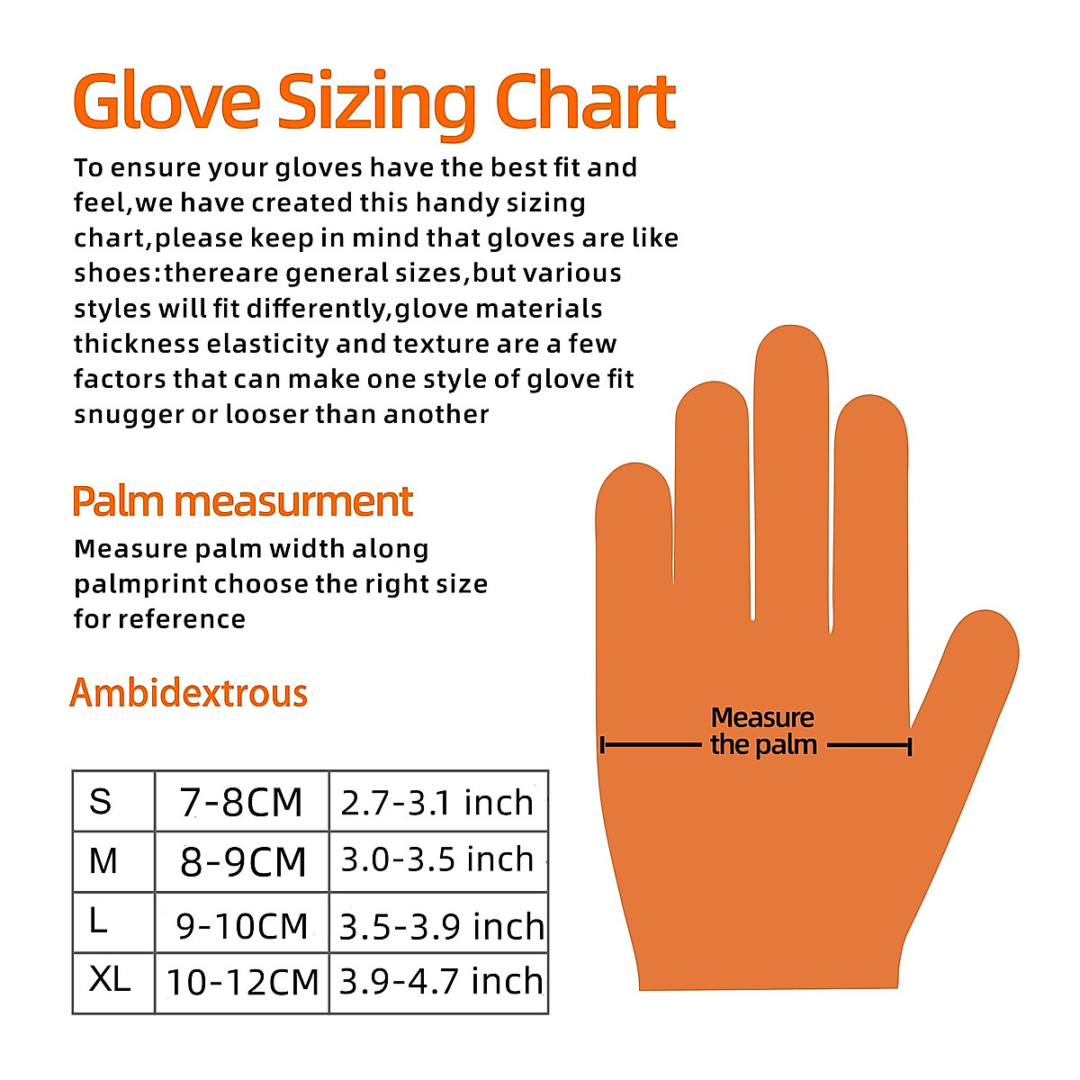 ANBOSON Rubber-Disposable 9mil Mechanix Nitrile-Gloves Heavy-Duty - Chemical-Resistant Diamond Texture, Mechanics, Automotive(Orange of 100,Small)