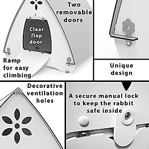 Palram Pets Daisy Outdoor Cat House for Winter, Shelter for Feral Cats, Great for Cats and Rabbits and Small Animals, Raised Floor, Weatherproof