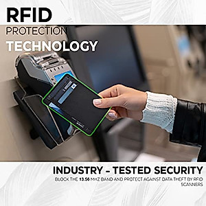 Black Wallet for Women Small Minimalist Design RFID Protect Leather Wallets