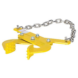 Vestil PAL-21 Steel Double Scissor Pallet Puller, 5000 lbs Capacity, 3" Opening x 2-3/4" Height Jaw, Yellow