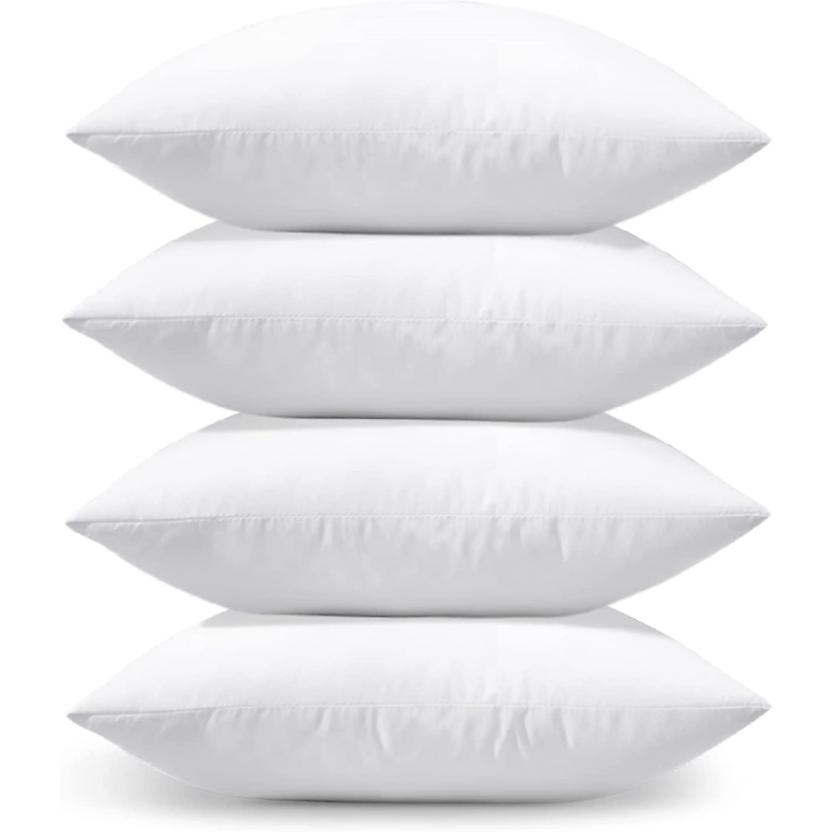 OTOSTAR 20x20 Inch Throw Pillow Inserts Set of 4 Premium Bedding Pillow Inserts Square Indoor Decorative Throw Pillows Form Pillow Stuffer for Couch Bed Sofa Sham Cushion Pillow Filler (White 20x20)