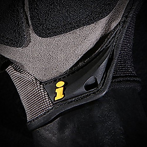 Ironclad Framer; Carpenter Work Gloves, Open Finger Dexterity, Performance Fit, Durable, Machine Washable, (1 Pair), FUG-04-L,Grey/Black