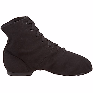 Sansha Soho Lace-Up Jazz Shoe,Black,5 M US Women's