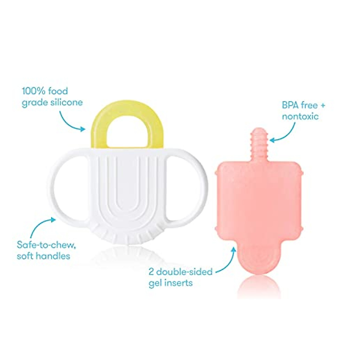 Frida Baby Not-Too-Cold-to-Hold BPA-Free Silicone Teether for Babies