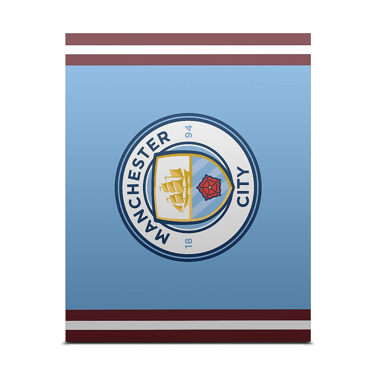 Head Case Designs Officially Licensed Manchester City Man City FC 2022/23 Home Kit Logo Art Vinyl Sticker Gaming Skin Decal Cover Compatible with Xbox One X Console