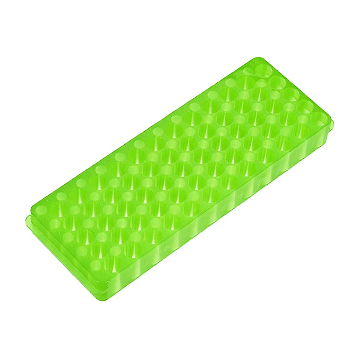 1Pcs Tube Rack,Microcentrifuge Tube Rack, Double-Sided Plate Centrifugal Pipe Rack, for 0.5ml-2ml Centrifugal Pipe, 60 Holes (Green)