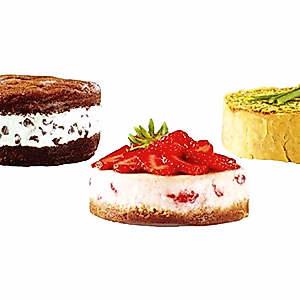 Wilton 4-Inch Mini Springform Pans for Mini Cheesecakes, Pizzas and Quiches, 3-Piece Set, Steel