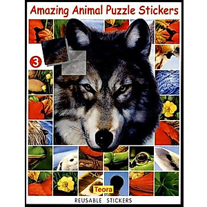 3 PACK Amazing Animal Puzzle Stickers 1,2 & 3