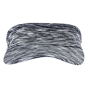 P.D.Creek Ultralight Sun Visor Hat Stretchy Non-Slip Sweatband, Elastic Sun Cap for Outdoor Sports, Running Black&grey One Size