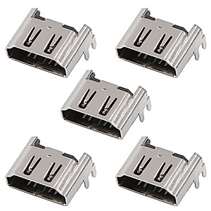 Serounder 5Pcs Replacement Port Interface Connector Socket for Sony for PlayStation 4 for PS4 1000/1100/1200 Motherboard Console