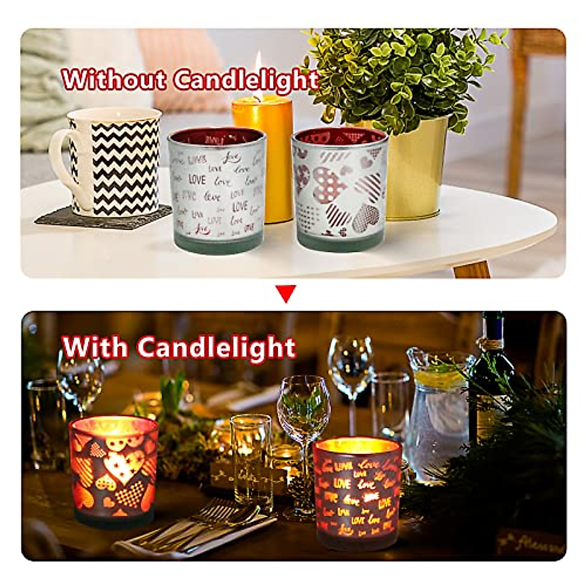 Candles Gifts for Women,Lovely Candle Holder with Scented Candles for Home Scented,Birthday Gifts for Women,Her,Girlfriend,Wife,Mom,Friends