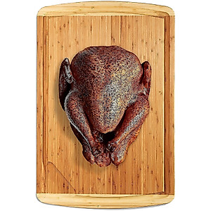 XXXL Bamboo Cutting Board and Food Grade Oil Spray by Greener Chef