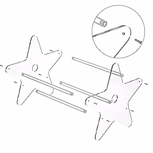 Vinyl Record Storage Stand, Acrylic Vinyl Record Storage Holder, Clear CD Organizer Holder for Single and Gatefold Albums