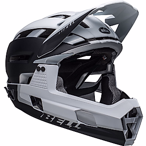 BELL Super Air R MIPS Adult Mountain Bike Helmet - Matte Black/White (2023), Medium (55-59 cm)
