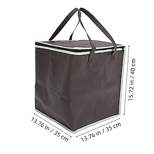 OUNONA Crock Insulated Bag Pizza Bag Bags Transport Bag Insulated Lunch Bag Insulated Tote Bag Insulated Shopping Bag Catering Bag Insulated Picnic Bag Picnic Cool Bag Cloth Coffee