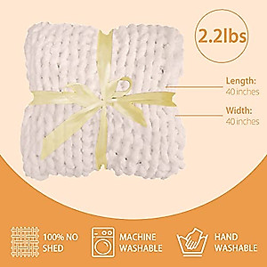 Chunky Knit Blanket, Super Luxurious - Soft and Comfortable Chunky Knit Blanket Throw, Cable Knit Throw Blanket for Sofa, Bed, Chair, Machine Washable Big Blanket
