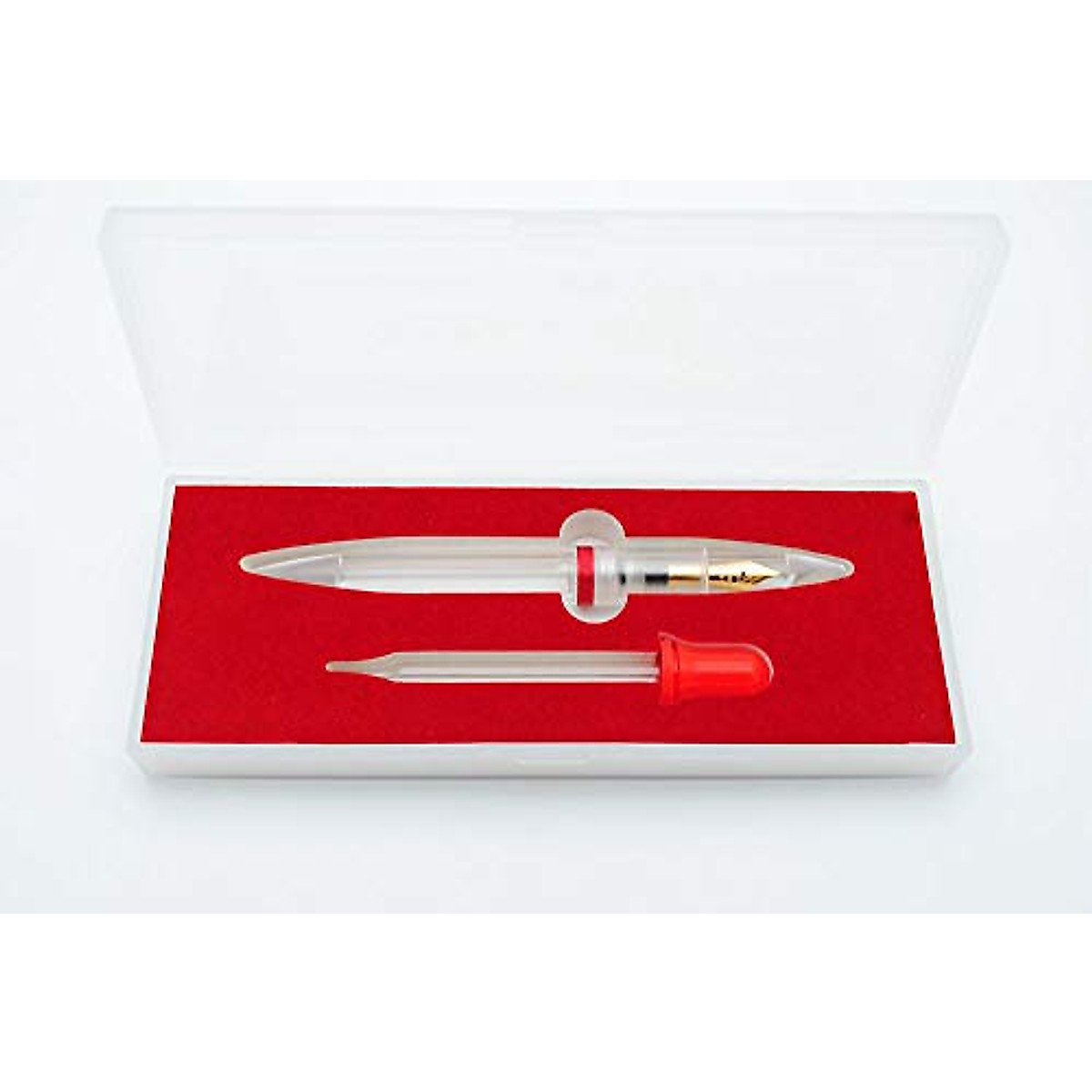 czxwyst M2 Large Ink Capacity Eyedropper Fountain Pen Eye Dropper Filling Pen Set for Collection/Business/Signature/Student/Office/Calligraphy (Fine Nib)