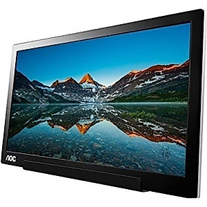 AOC i1601fwux 16-Inch IPS Extremely Slim USB-C Powered Portable Monitor, 1920x1080 Res, 5ms, Smart Cover/Stand (Renewed)