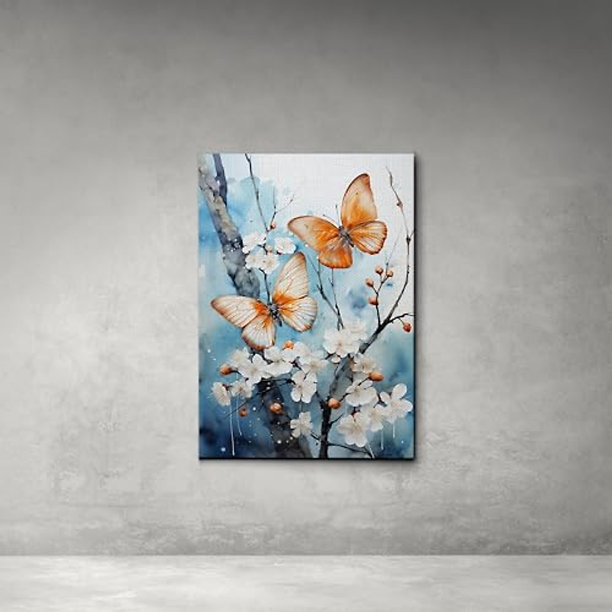 Abstract Painting Buy Canvas Wall Art, Butterfly Painting Art, Butterfly canvas, bedroom Butterfly wall art,Watercolor abstract Butterfly canvas painting