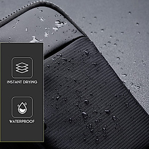 simptech Mini Crossbody Sling Bag Chest Bag Dual Pocket Water Resistant Fanny Pack Running Phone Holder for Men Women Workout Travelling