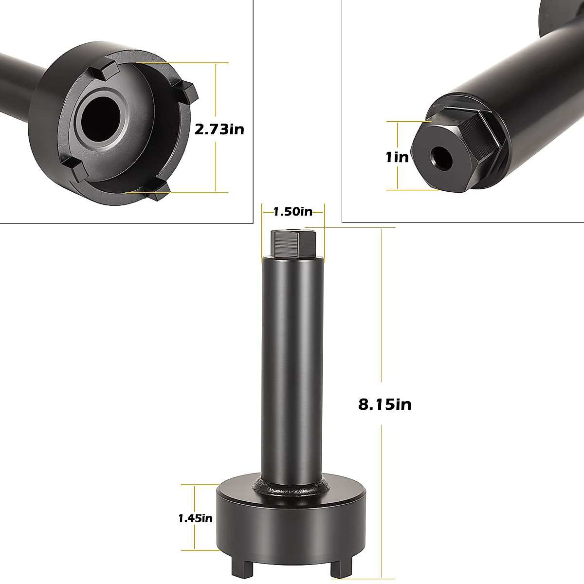 Bearing Carrier Retainer Wrench Tool Fits for Mercury Mercruiser Alpha One Bravo One Generation II Trs Outdrives, Alternative to 91-61069, 91-61069T, 18-9858