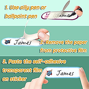 64pcs Baby Bottle Labels for Daycare Waterproof Name Stickers for Kids Toddlers Nursery Daycare Essentials Self-Laminating Write-on Name Labels Personalized